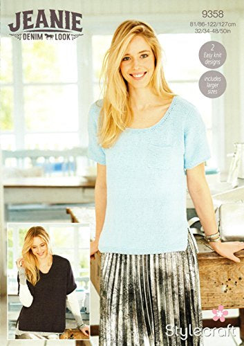 9358 Stylecraft Ladies Jeanie Aran Top knitting Pattern | Love Me Yarns